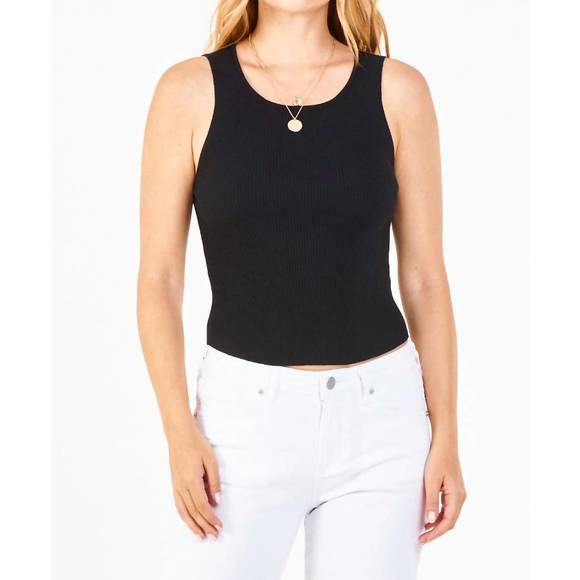 Another Love | Tops | New Another Love Emilia Rib Tank In Black | Poshmark